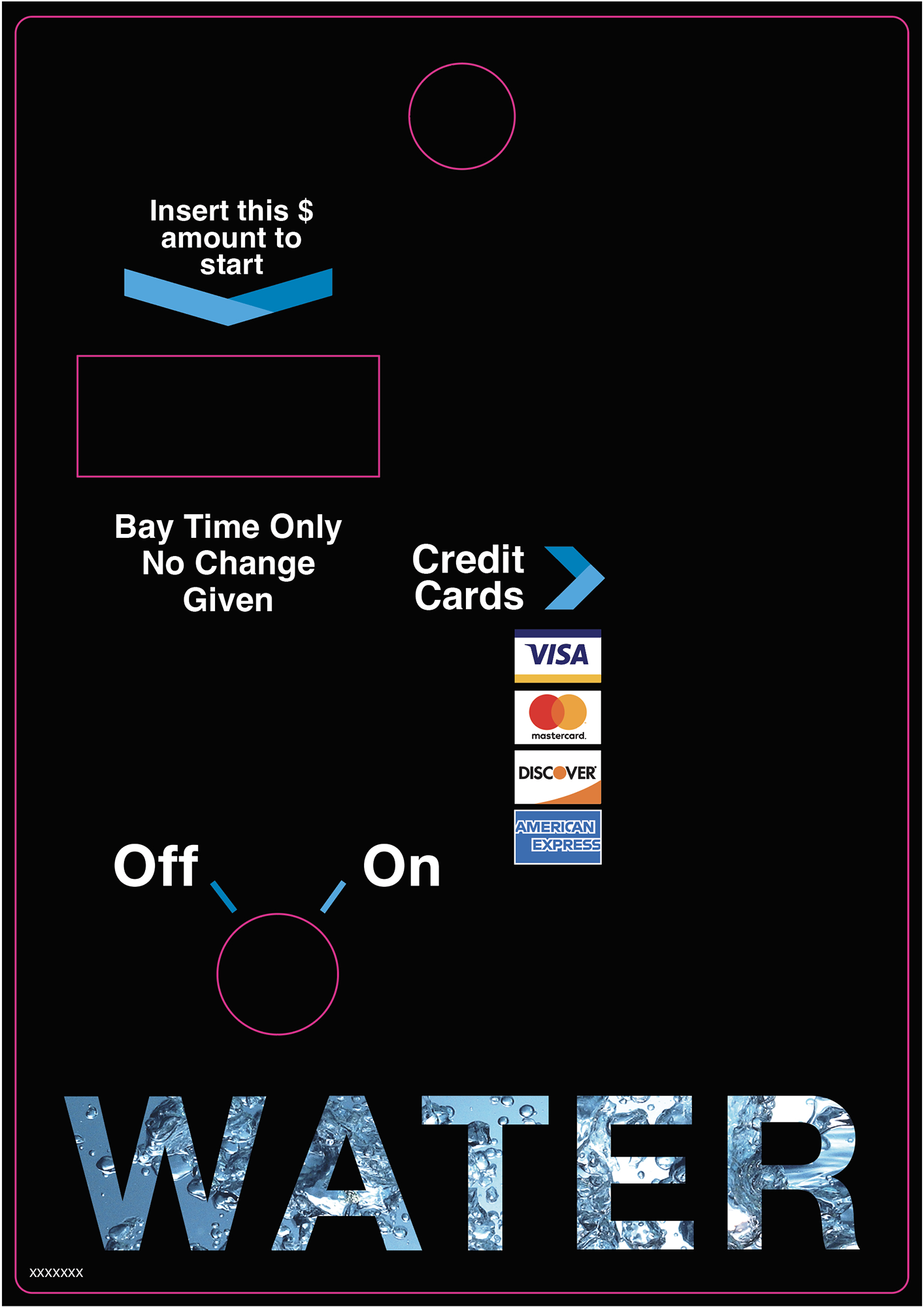 Pay Water Decal for DU1A046C (Swipe Credit Cards) - Dultmeier Sales