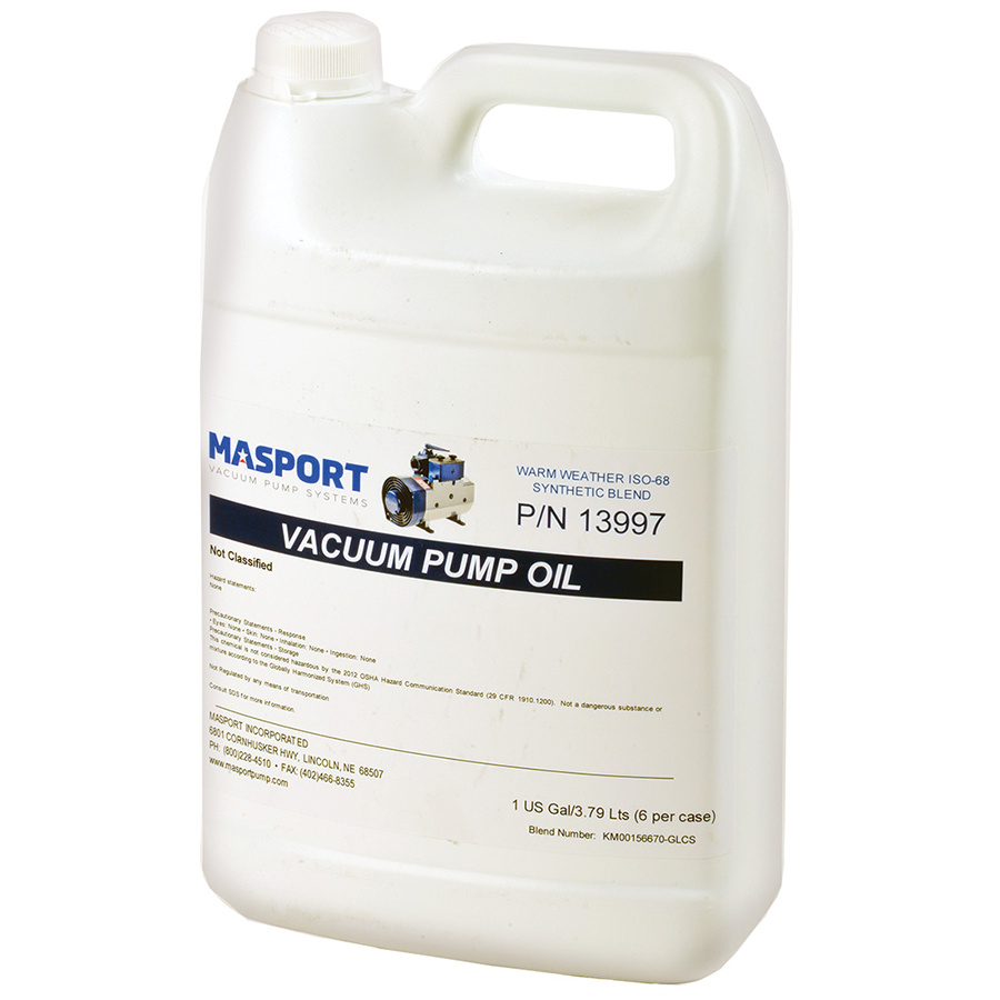 Masport Pumps Pump Oil, Masport Vacuum Pumps, All Season Blend 20Wt, 1 ...