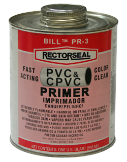 Rectorseal PVC Primer, 1 Quart - Dultmeier Sales